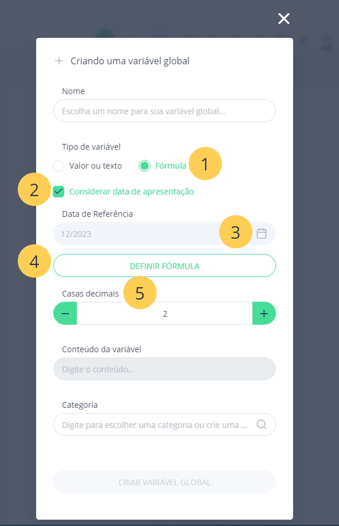 Variáveis Globais – Base de Conhecimento Accountfy